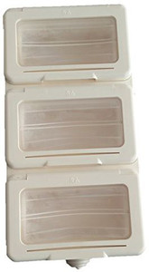 E-DAMEN Module Waterproof Shock Protecting Gang Box with 4 6A Socket ...