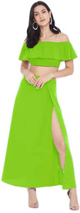 MSE Fashion Women Two Piece Dress Green Dress - Buy MSE Fashion Women ...