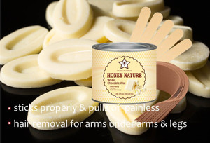 DR.HONEY honey nature white chocolate wax 600.108 gram strips and ...