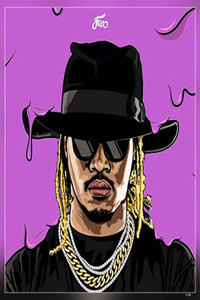 Future Rapper Singer Songwriter Matte Finish Poster Paper Print ...