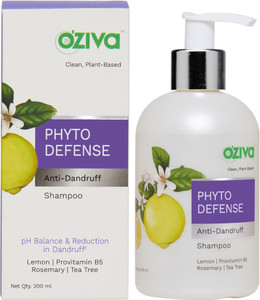 OZiva Phyto Defense Anti-Dandruff Shampoo for Dandruff Reduction & pH ...