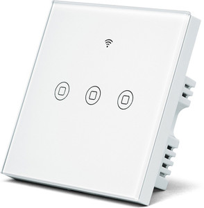 TATA POWER EZ HOME Wifi Smart Touch Panel Switch, 3 Channel, Alexa ...