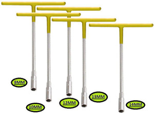 Tulsway Heavy duty T Spanner Set Pack of 5 pcs 8mm, 10mm, 12mm, 13mm ...