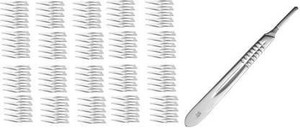 ARINEO Surgical Scalpel 100 pieces size 11 with Surgical Scalpel Handle ...