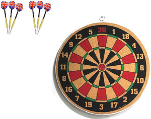 Forever Online Shopping Wooden Dart Board 18 Inch With 3 Darts 45.72 cm ...