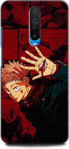 KEYCENT Back Cover for POCO X2 YUJI ITADORI, ANIME, NEON, CARTOON ...