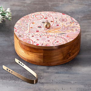 nestroots Casserole Wooden hot Box Set for Kitchen | chapati Box Cook ...