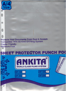 Flipkart.com | Ankita Plastic A4 Sheet protector (Pack of 50 Sheets ...