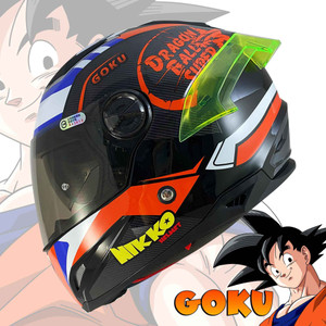 NIKKO N-802 S Dragon Ball Super GOKU ( Full Face ) Motorbike Helmet ...