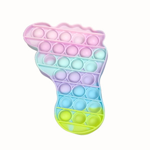 Shoppernation Fancy Feet Foot Design Kids Pop It Bubble Popper Toy Push ...