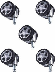 Trendyi Heavy Duty Alloy Thread Twin Caster Wheel Tyre Suitable Office ...