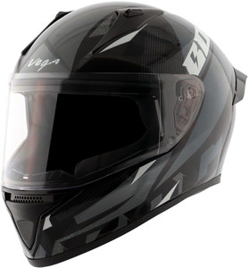 VAGA Bolt Macho Black Grey Motorbike Helmet - Buy VAGA Bolt Macho Black ...