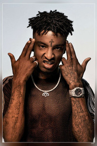 21 Savage Rapper Singer Musician Shayaa Bin Abraham-Joseph Matte Finish ...