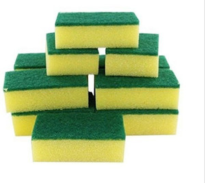 Hk Group RAMESTH GREEN YELLOW SCRUBBER ,PACK OF 12 Scrub Sponge Price ...