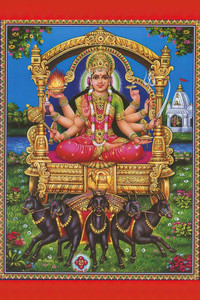 Goddess Meldi Maa Religious Waterproof Vinyl Sticker Poster || (20 inch ...
