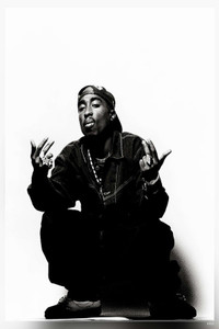 Tupac Shakur Matte Finish Poster Paper Print - Music posters in India ...