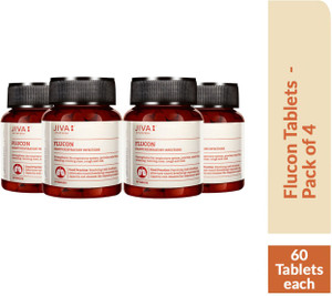 JIVA Flucon Tablets - Fights Allergy Naturally - 60 tablets Each - Pack ...