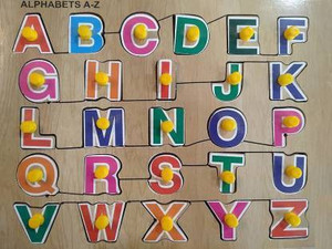 MADDYGROUP WOODEN PUZZLE ALPHABET|EDUCATIONAL PUZZLE|LEARNING TOYS ...