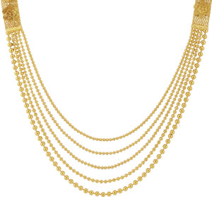 Parna Parna One Gram Gold-plated Long Necklace Kasulaperu Maharani ...