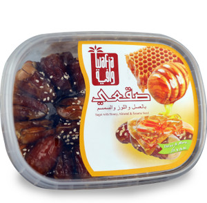 wafia Sagai Dates Dry Fruits with Honey, Almond & Sesame Seed,400g ...