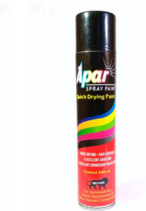 apar Spray Paint Semi Gloss / Satin Black - 440 ml,For Industrial ...
