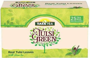 Tata Tea Tulsi Green, 25 Tea Bags 250gm pack of 1 Green Tea Bags Box ...