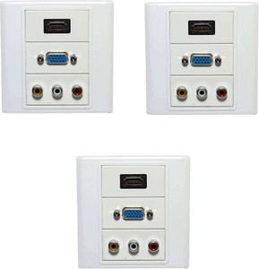 ELECTRO WOLF TV-out Cable HDMI / VGA / 3RC Multimedia Modular Wall ...