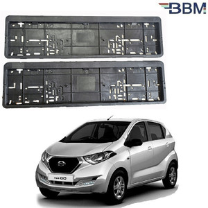 BBM Car Number Plate Plastic Frame Front & Back Side Holder Protector ...
