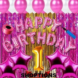 SHOPTIONS Pink ist birthday combo-pack of 73 Price in India - Buy ...