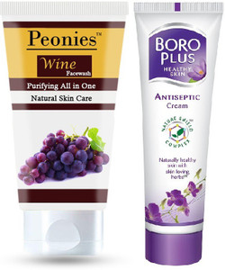 BOROPLUS Antiseptic Cream 40ml & Wine Face Wash 100ml Price in India ...