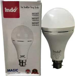 Indo MAGIC 12W Rechargeable Inverter Emergency Bulb Chargeable 4 hrs ...