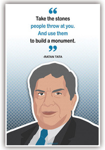 Ratan Tata Poster Quotes Motivational Inspirational Wall Poster for ...
