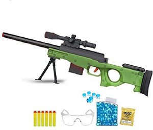 IndusBay PHigh Grade AWM Gun Toy Big Size 31 inches with Water Crystal ...