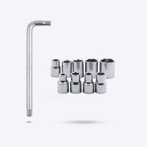 NITIN 10Pieces Hex Socket Spanner Set Double Sided Pipe Wrench Price in ...