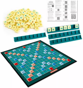 QBIC 2 or 4 Player Scrabble Board Game for Kids,Learning Games for Kids ...