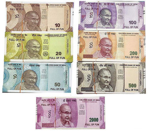 Ambivert Dummy Currency Combo (50 Each x7=350 Nakli Note) Playing ...