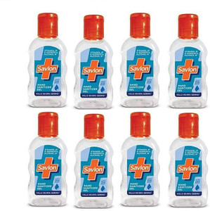 Savlon Gel Just One Drop Kills 99.99% Germs ( Pack Of 8*55ml ) Hand ...