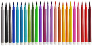 Flipkart.com | Levin 24 brush leto marker pens watercolor brush pen tip ...