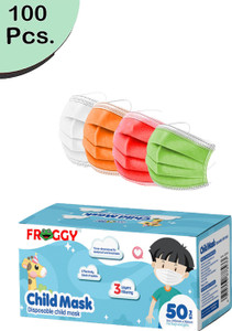 hobf Kids 3-Ply Disposable Surgical Face Mask, Adjustable Nose Pin. FG ...