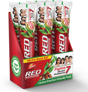 Dabur Red Ayurvedic Paste (Multipack of 6, 200g each) Toothpaste - Buy ...