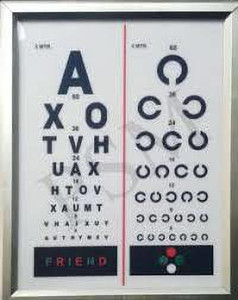 ECP EYE TEST CHART "3M LED" Vision Test Chart Price in India - Buy ECP ...