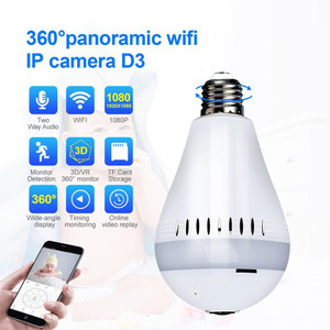 Okxmz Hidden Wifi Wireless CCTV Camera Led Bulb Spy Camera Night Vision ...