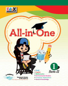 All In One Books Class - 1 Sem-2 | Hindi, English, Mathematics ...