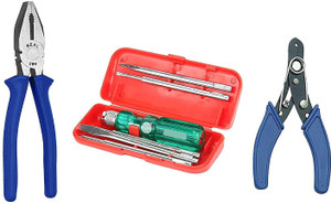 Exotic Arcade Hand Tool Kit 8 Pcs || Plier 8 Inch || Screwdriver Set 6 ...