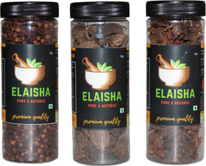 ELAISHA Cloves Laung Whole Clove (125 Grams)-Black Cardamom Whole Badi ...