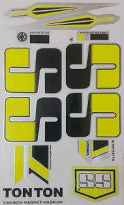 SS SLO SS SLOGGER YELLOW PVC CRICKET BAT STICKER Bat Sticker - Buy SS ...