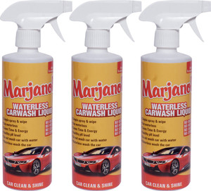 MARJANOL Waterless Car Wash Liquid 1440 ML (Pack Of 3, 480ML Each) Car ...