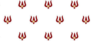 Comet Busters Red Velvet Trishul Bindis With Stone (BV1214) Forehead ...