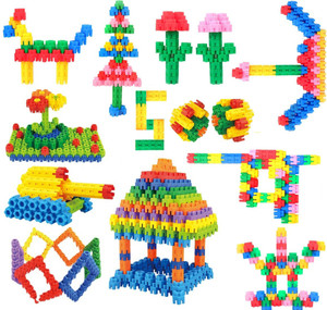 TechHark 500+ PCs HEXA Smart Activity Fun and Learning Hexagonal Blocks ...