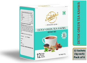 RCM Swechha Premium Detox Green Tea Kahwa - 12 Sachets x6 Herbs Green ...